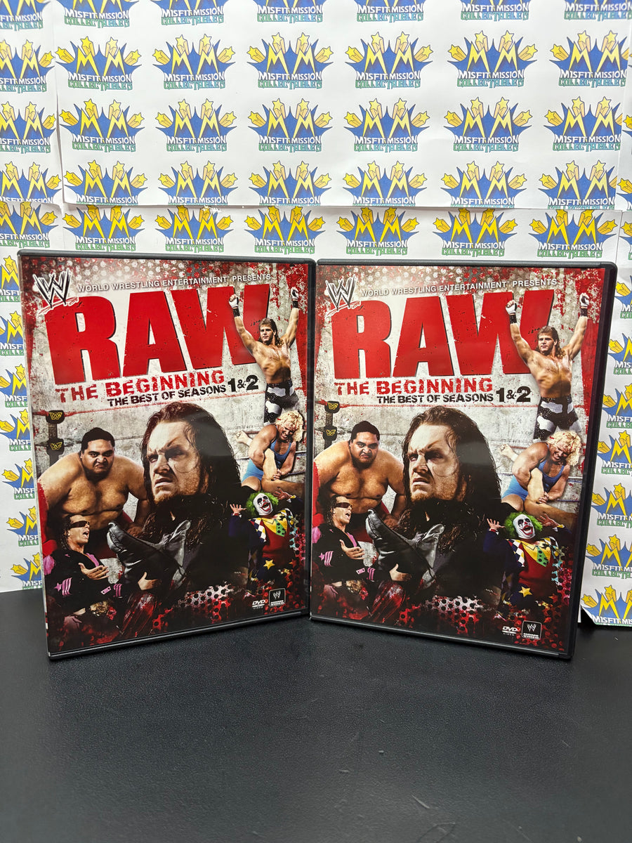 WWE DVD Raw The Beginning The Best of Seasons 1 & 2 4 Disc DVD Set ...
