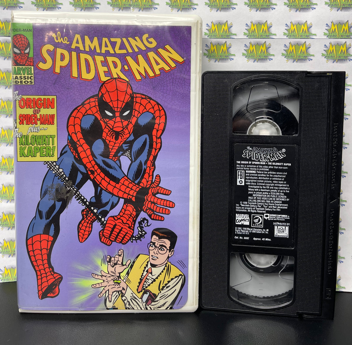 1998 Marvel Comics The Amazing Spider-Man Animated Series VHS Tape ...