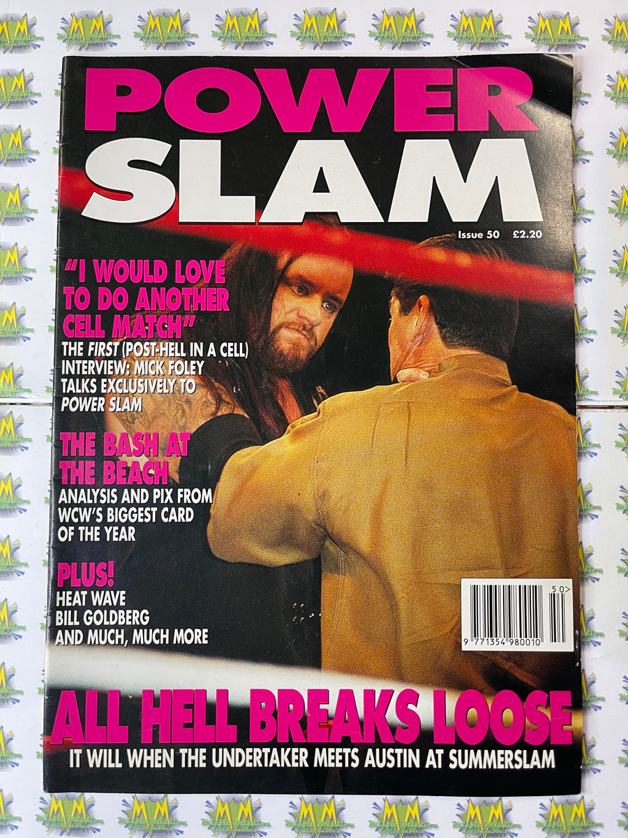 Power Slam Pro Wrestling Magazine Issue 50 Undertaker Vince McMahon ...