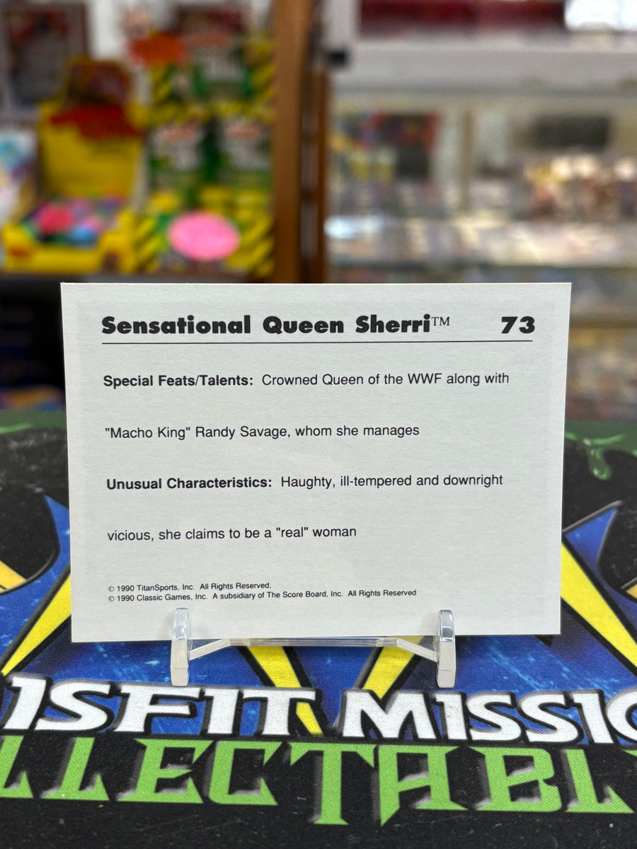 1990 WWF Classic Sensational Queen Sherri #73 Trading Card – The Misfit ...