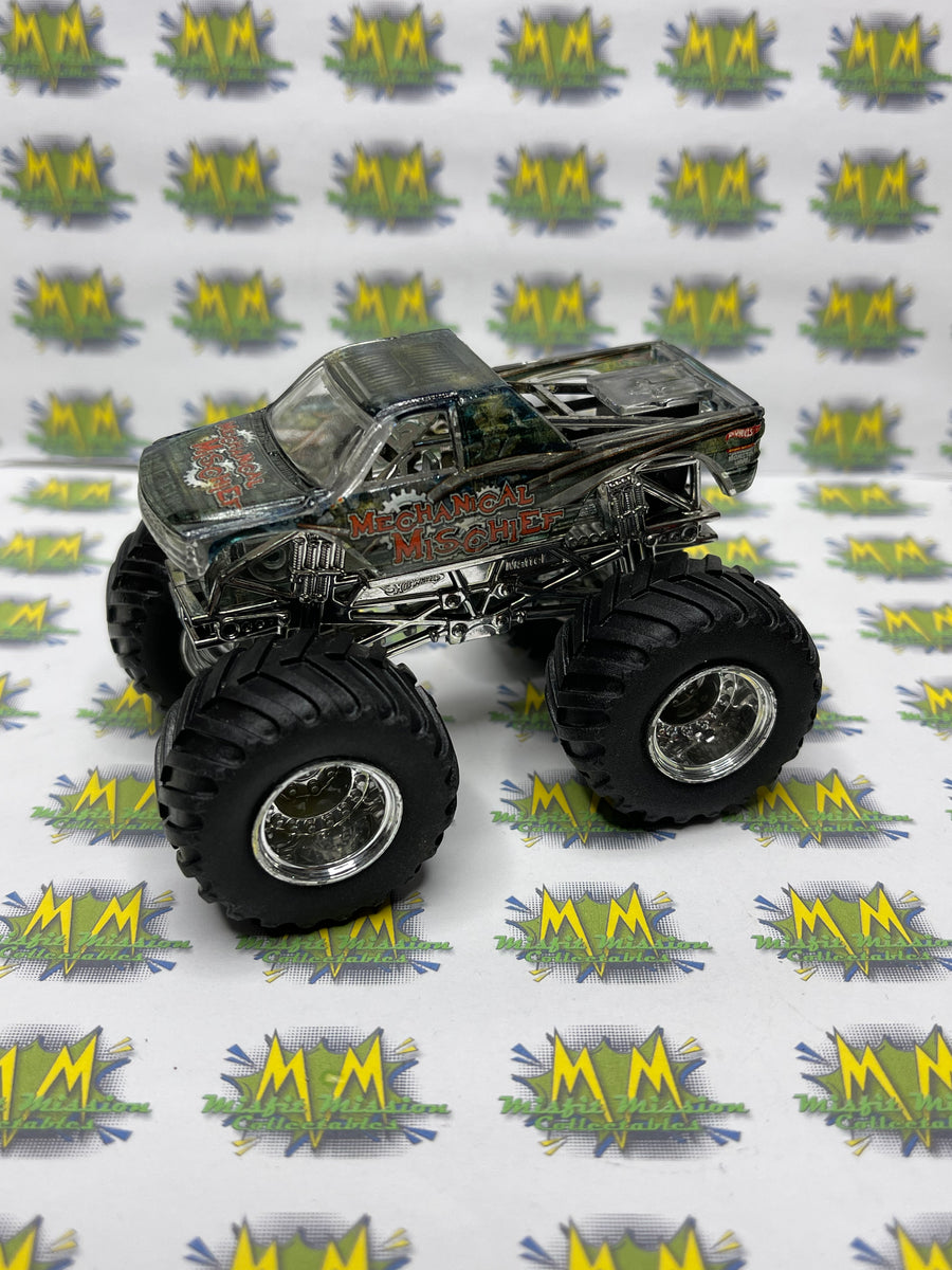 Hot Wheels Monster Jam 1:64 Truck - Transparent Mechanical Mischief ...