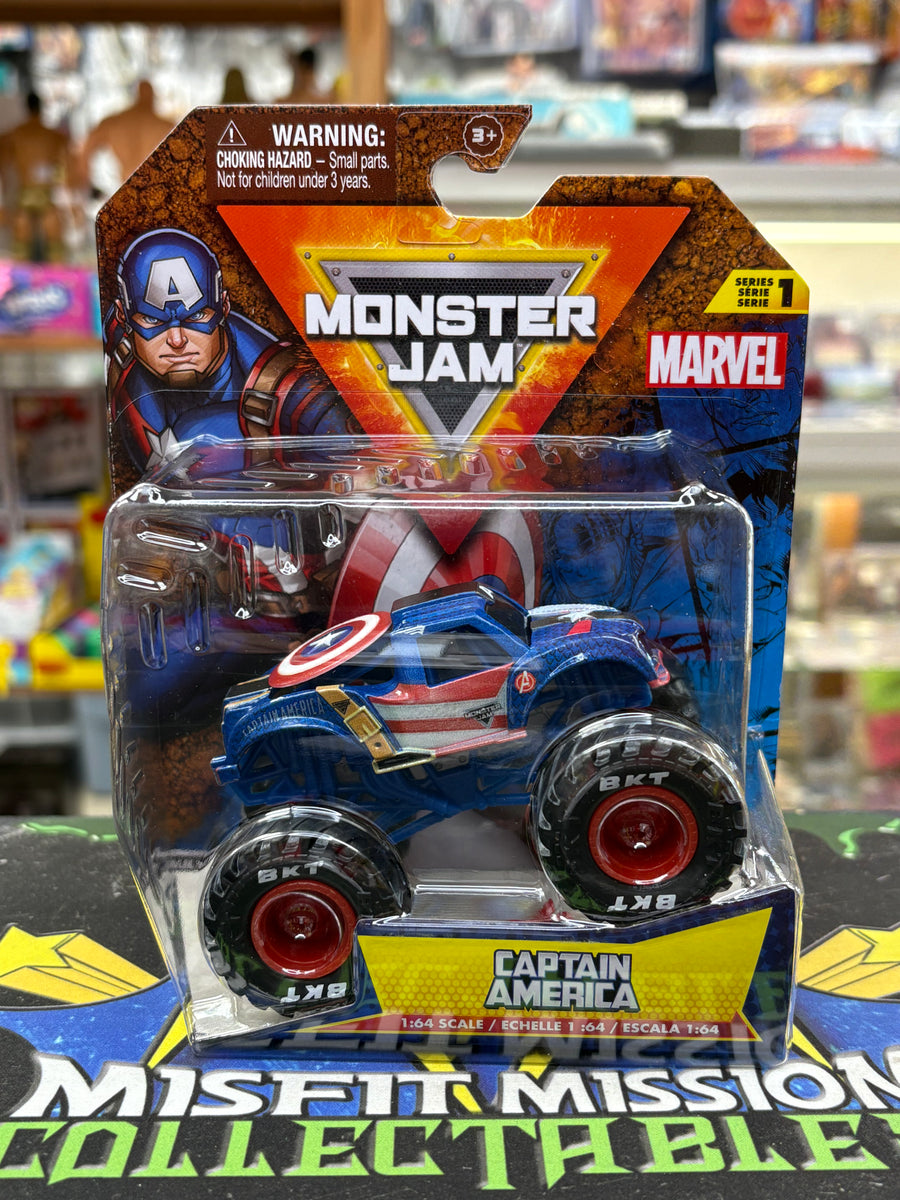 Spin Master Monster Jam Marvel Captain America 1:64 Truck (New) – The ...