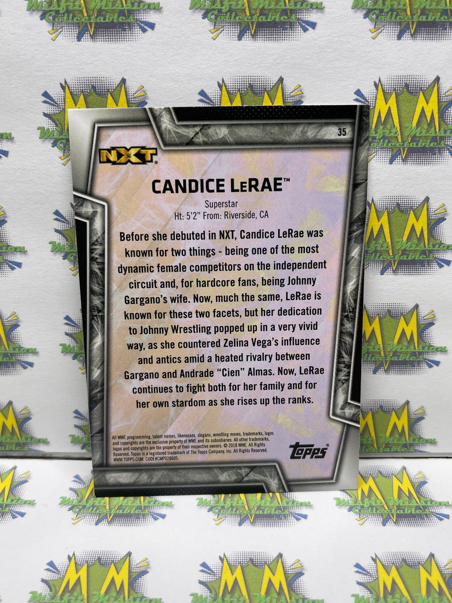 Topps WWE NXT Candace LeRae 1st NXT Card #35 – The Misfit Mission ...