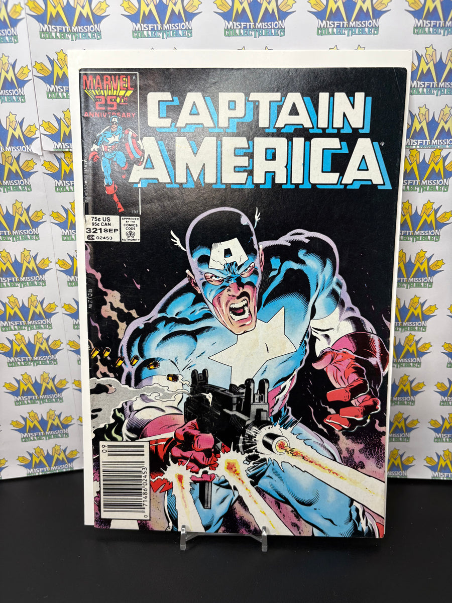 1986 Marvel Comics Captain America #321 Comic Book – The Misfit Mission ...