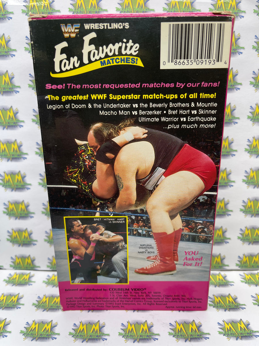 WWE WWF Fan Favourite Matches 1992 VHS Tape – The Misfit Mission ...