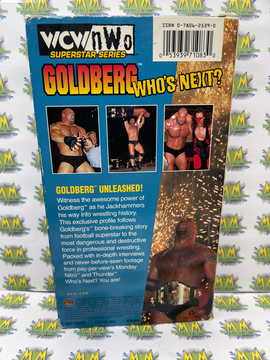 WCW World Championship Wrestling Superstar Series Goldberg VHS Tape ...