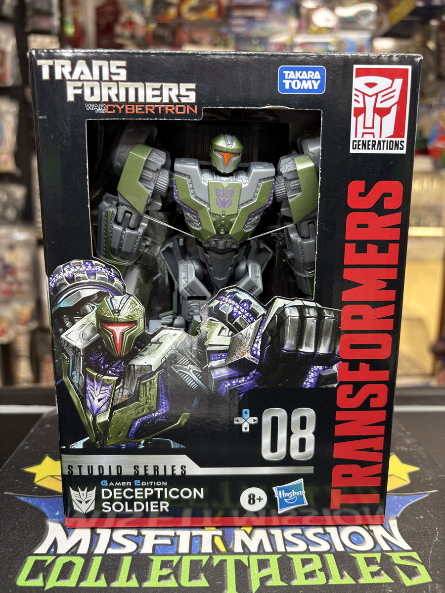 Transformers Studio Series War For Cybertron Decepticon Soldier Gamer ...