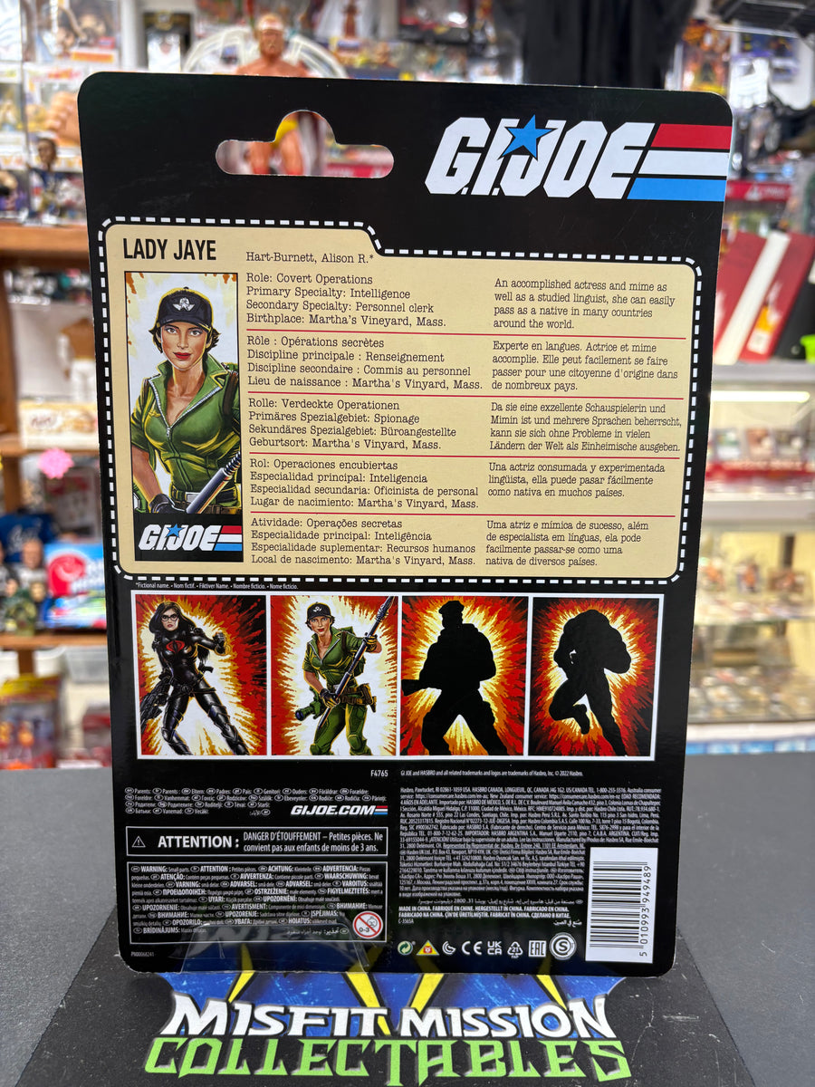 Hasbro GI Joe Retro Collection Lady Jaye (New) – The Misfit Mission ...