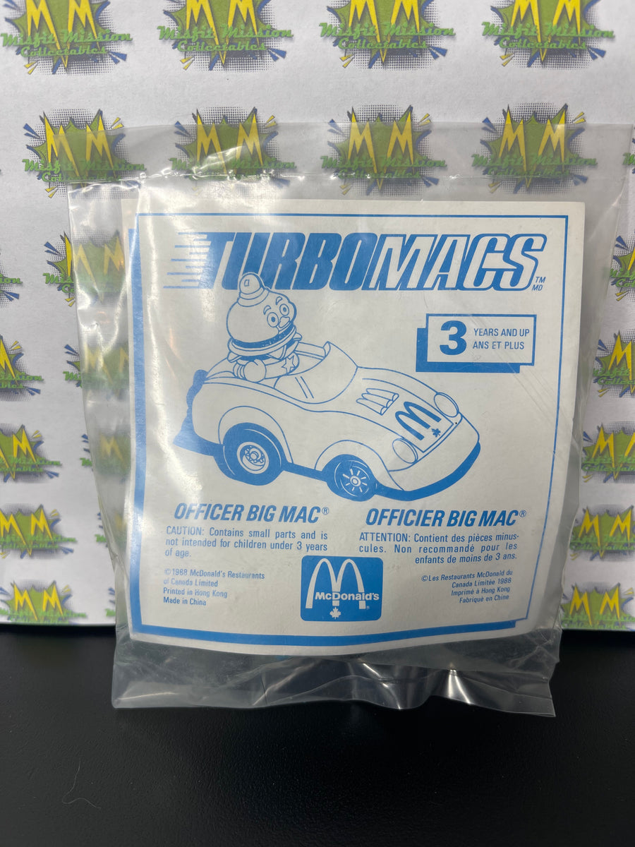 Vintage 1988 McDonalds Happy Meal Toy Fast Macs Officer Big Mac Pull C ...