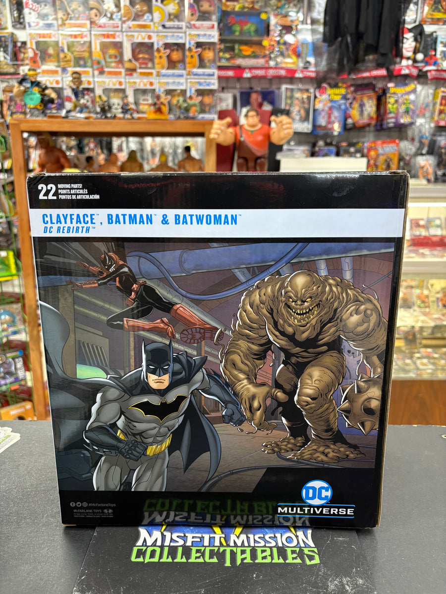 McFarlane DC Multiverse Rebirth Batman, Batwoman, & Clayface Gold Labe ...