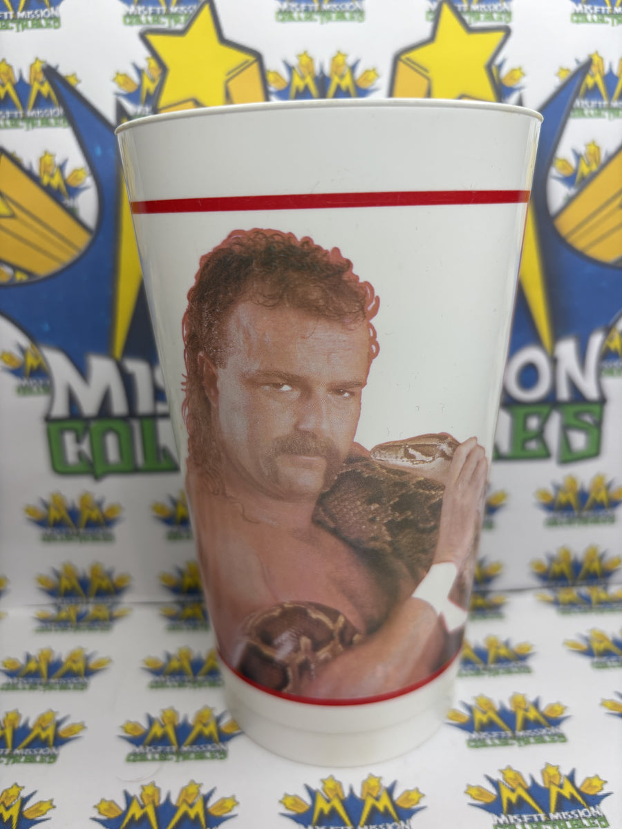 RARE 1988 WWF/WWE Jake The Snake Roberts Kmart Coca Cola Collectors Cu ...