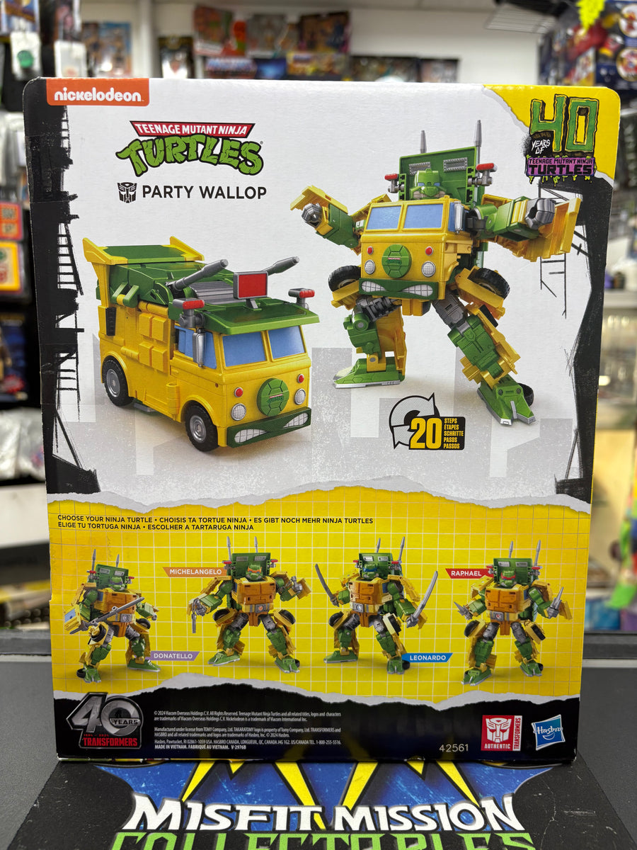 Transformers Teenage Mutant Ninja Turtles TMNT Party Wallop Van (New ...