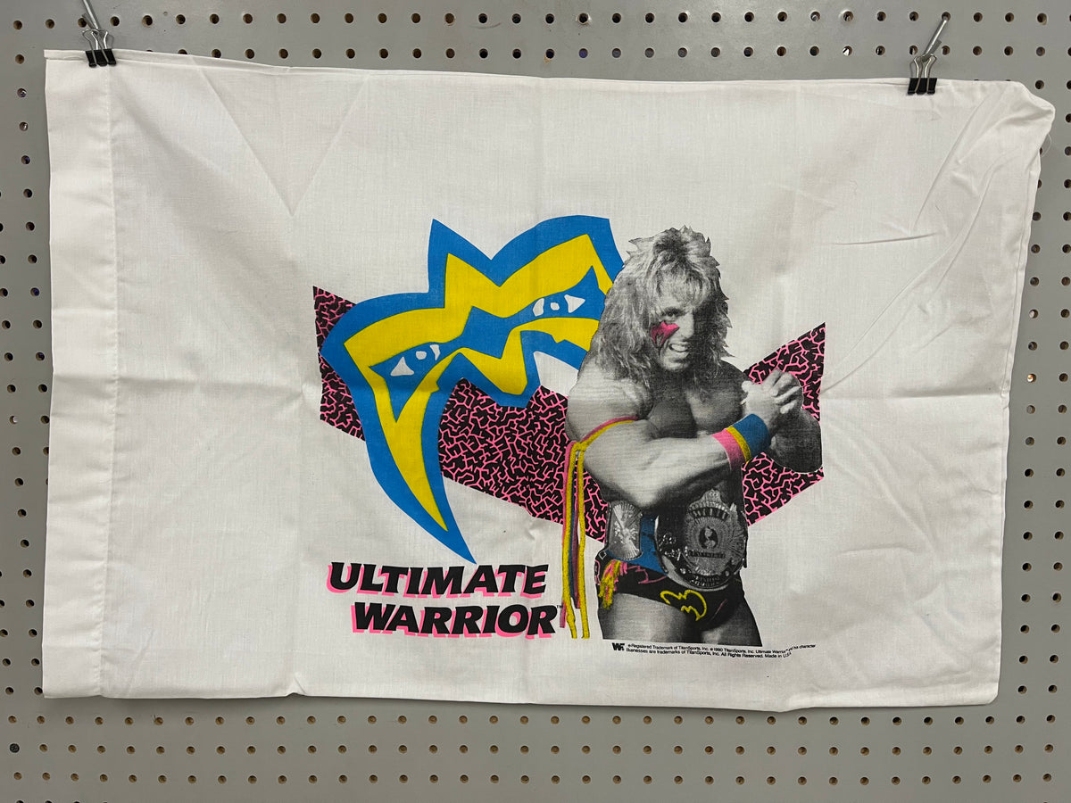 Rare 1990s WWF/WWE Ultimate Warrior Pillow Case – The Misfit Mission ...