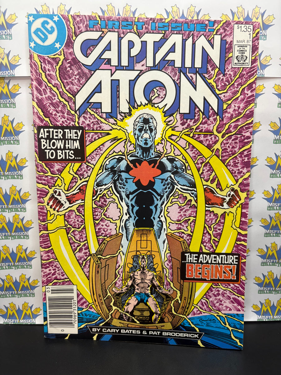 DC Comics March 1987 Captain Atom #1 Comic Book – The Misfit Mission ...