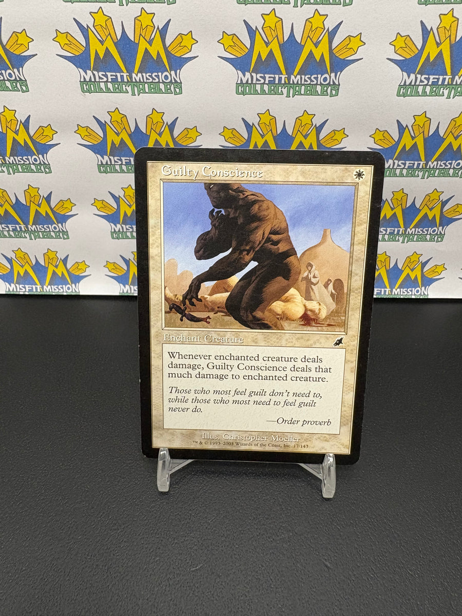 Magic the Gathering: White Enchantment Creature Guilty Conscience Card ...