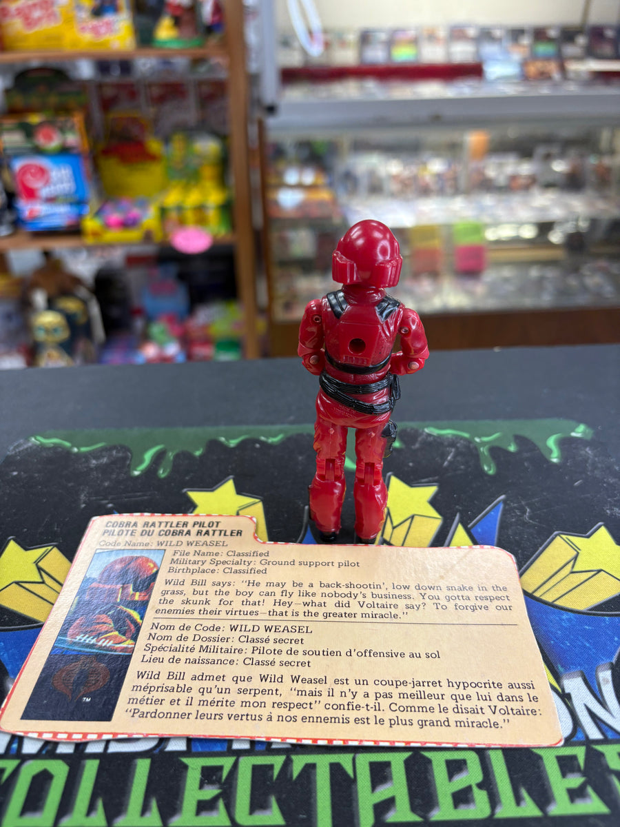 Vintage Hasbro 1984 GI Joe Wild Weasel Cobra Rattler Pilot Complete ...