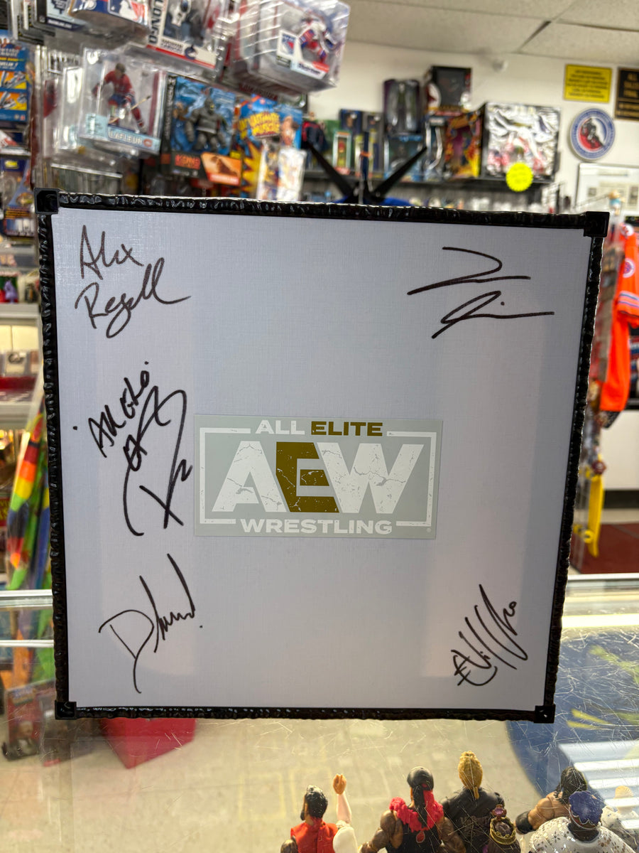 2022 AEW All Elite Wrestling Action Ring Autographed By The Dark Order ...