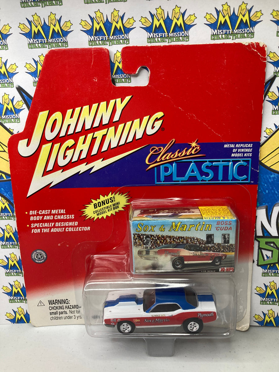 2001 Johnny Lightning Classic Plastic Sox & Martin Boss ‘Cuda(New ...