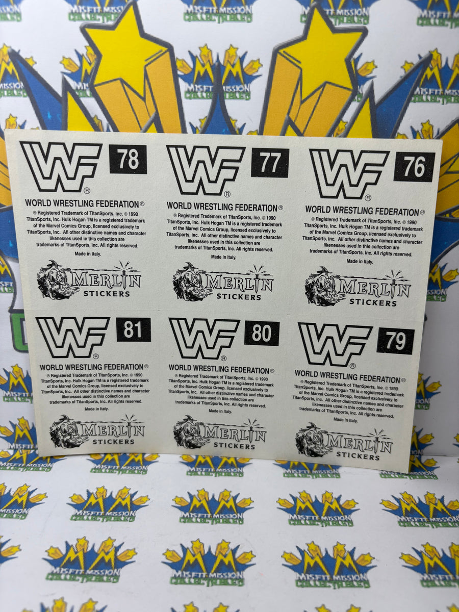 1990 WWE WWF Merlin Stickers Demolition Full Sticker Set – The Misfit ...