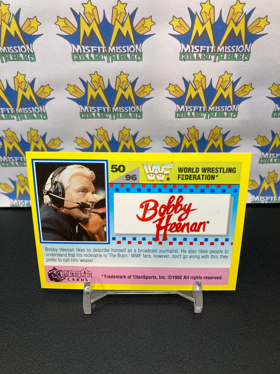 1992 WWE WWF Merlin Gold Series 2 Bobby Heenan #50 Trading Card – The ...