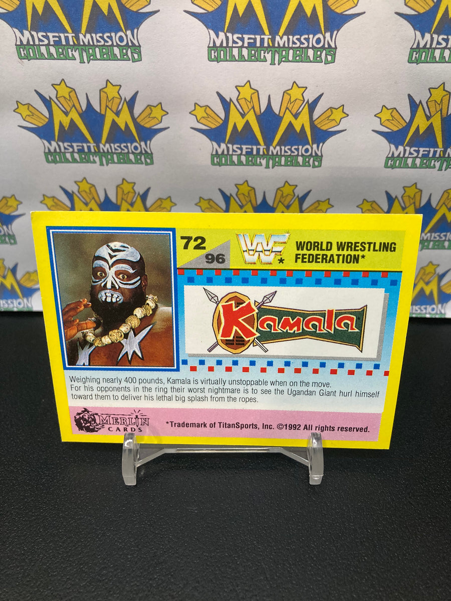 1992 WWE WWF Merlin Gold Series 2 Kamala #72 Trading Card – The Misfit ...