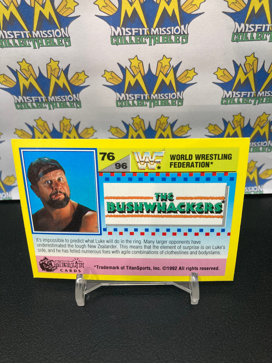 1992 WWE WWF Merlin Gold Series 2 Luke of The Bushwhackers #76 Trading ...