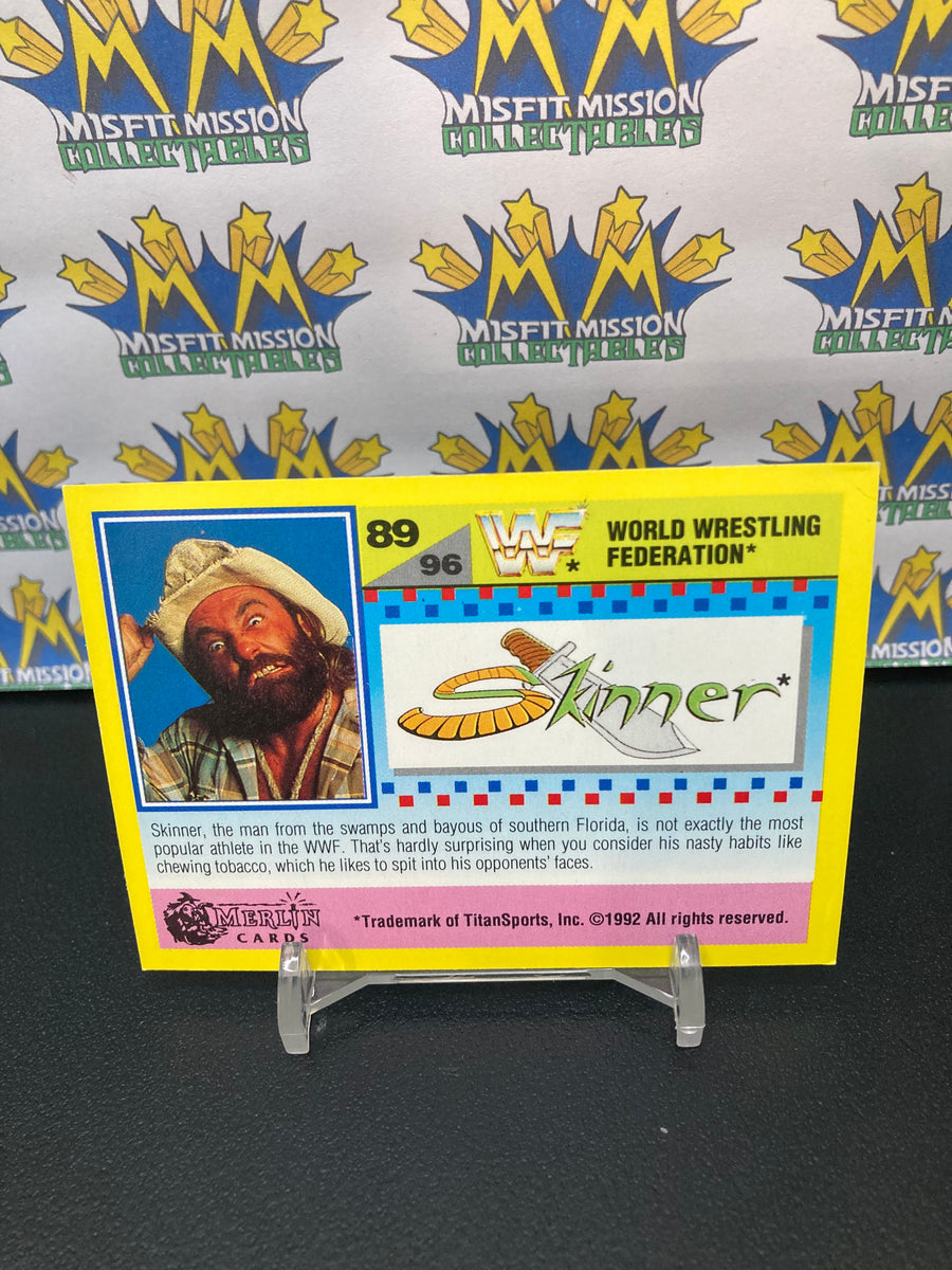 1992 WWE WWF Merlin Gold Series 2 Skinner #89 Trading Card – The Misfit ...