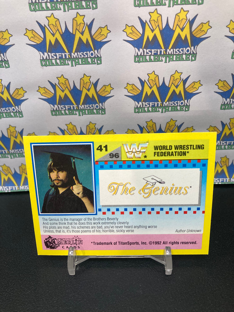 1992 WWE WWF Merlin Gold Series 2 The Genius #41 Trading Card – The ...
