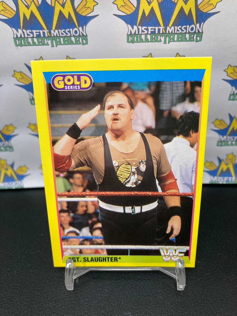 1992 WWE WWF Merlin Gold Series 2 Sgt. Slaughter #82 Trading Card – The ...