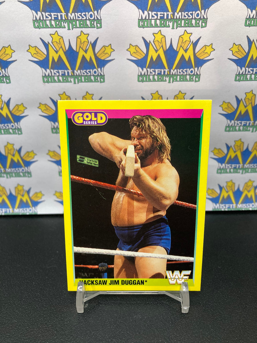 1992 WWE WWF Merlin Gold Series 2 Hacksaw Jim Duggan #46 Trading Card ...