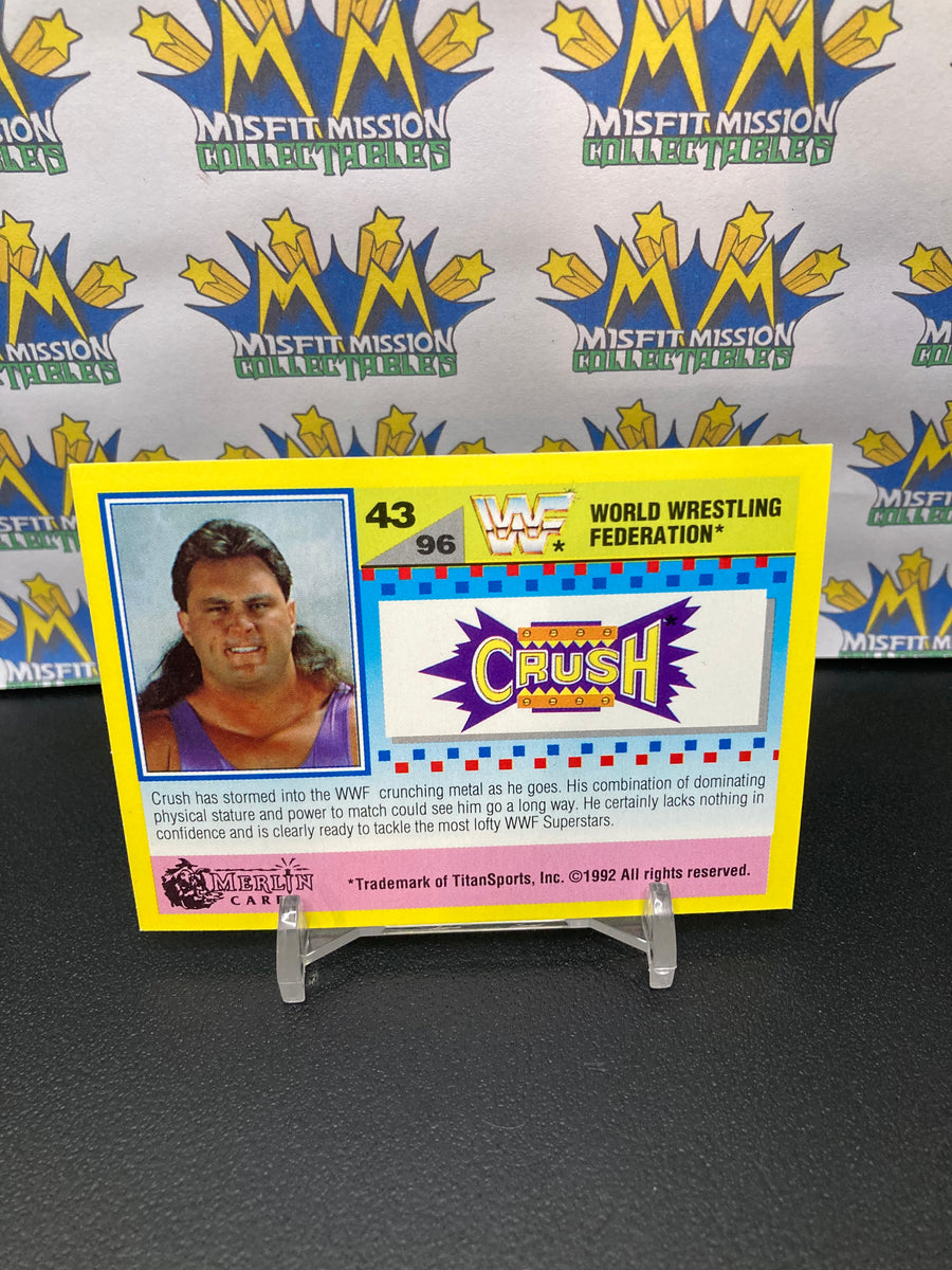 1992 WWE WWF Merlin Gold Series 2 Crush #43 Trading Card – The Misfit ...