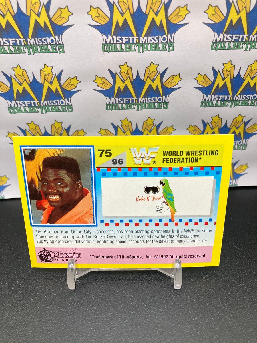 1992 WWE WWF Merlin Gold Series 2 Koko B. Ware of High Energy #75 Trad ...