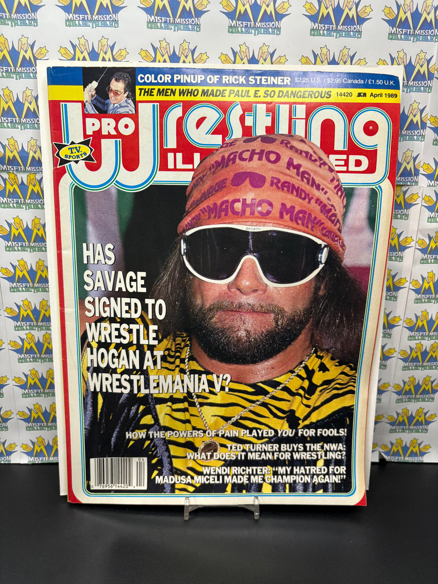 PWI Pro Wrestling Illustrated April 1989 Magazine – The Misfit Mission ...
