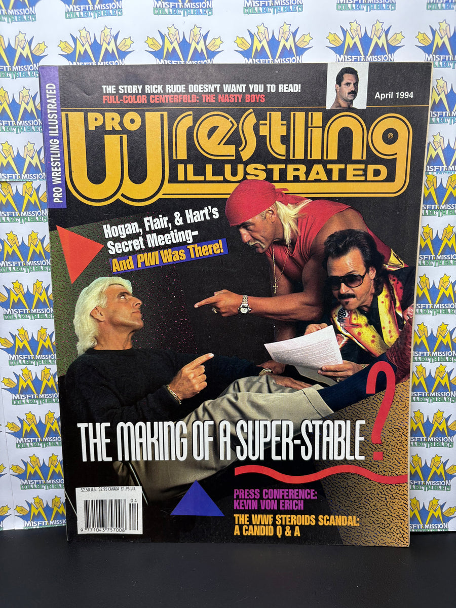 PWI Pro Wrestling Illustrated April 1994 Hulk Hogan Flair Hart Cover ...
