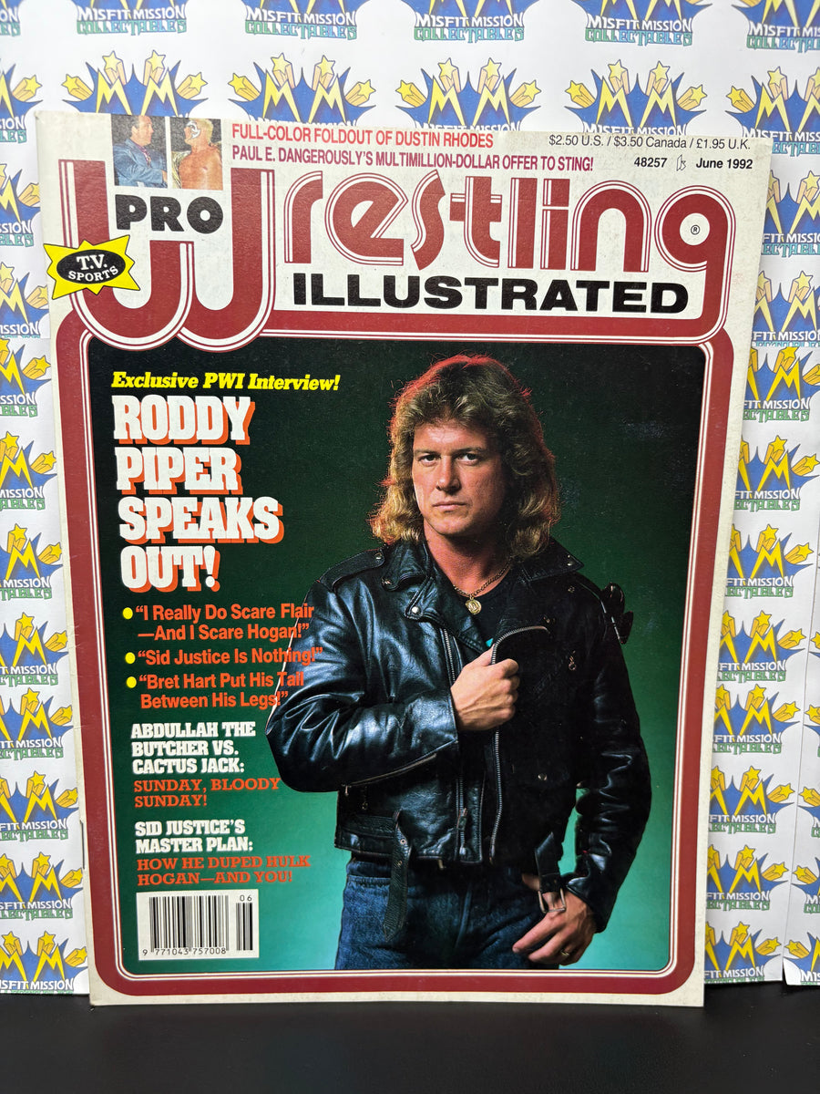 PWI Pro Wrestling Illustrated June 1992 Rowdy Roddy Piper Cover – The ...