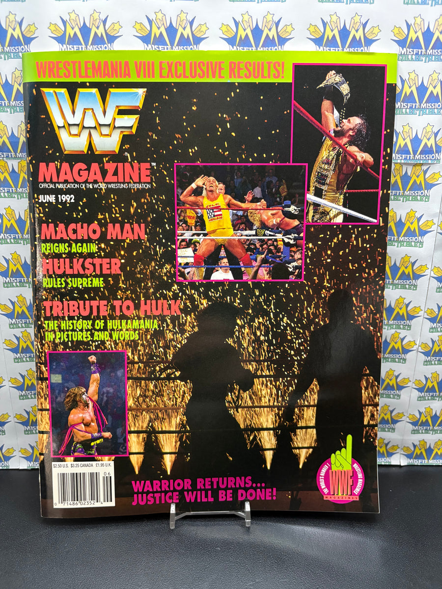 WWE WWF Magazine June 1992 Macho Man Randy Savage Hulk Hogan Cover ...