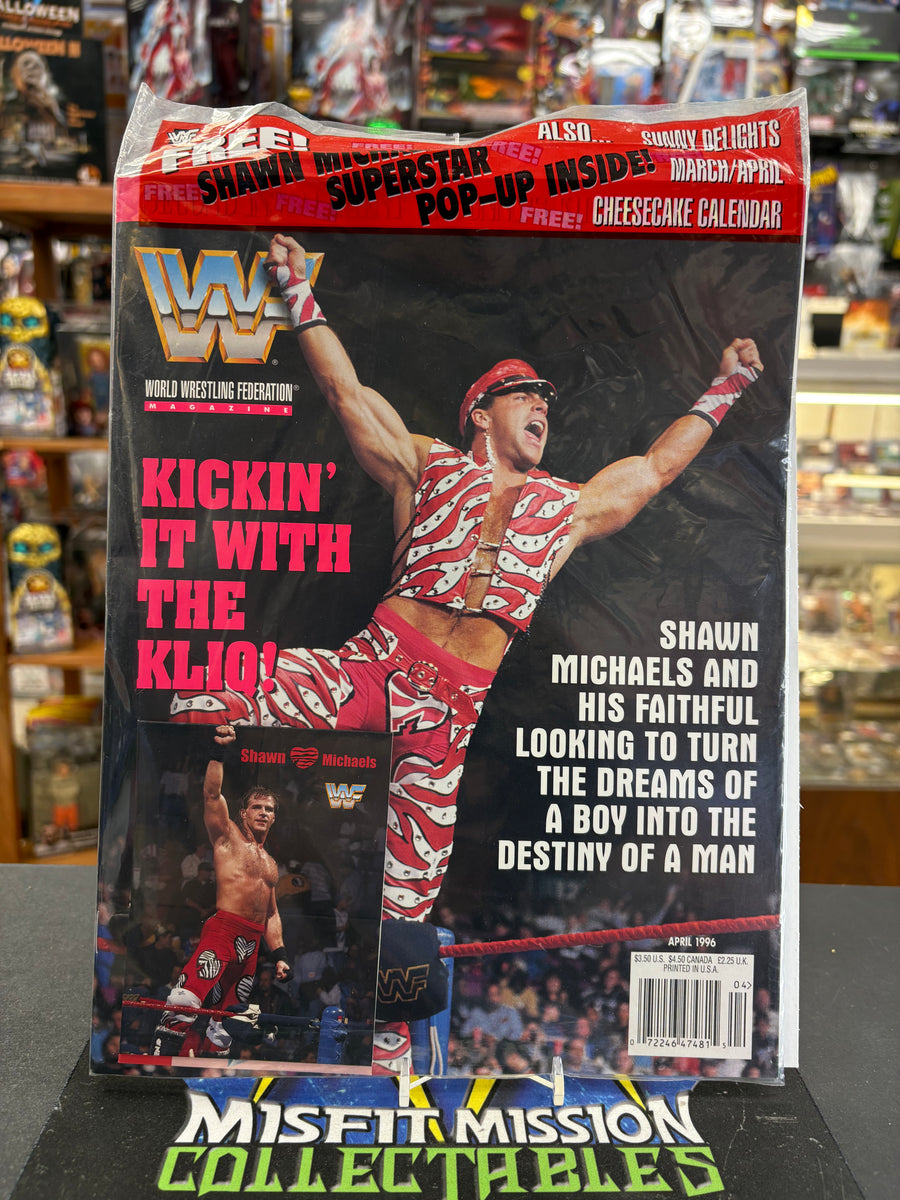 WWE WWF Magazine April 1996 Shawn Michaels Cover – The Misfit Mission ...
