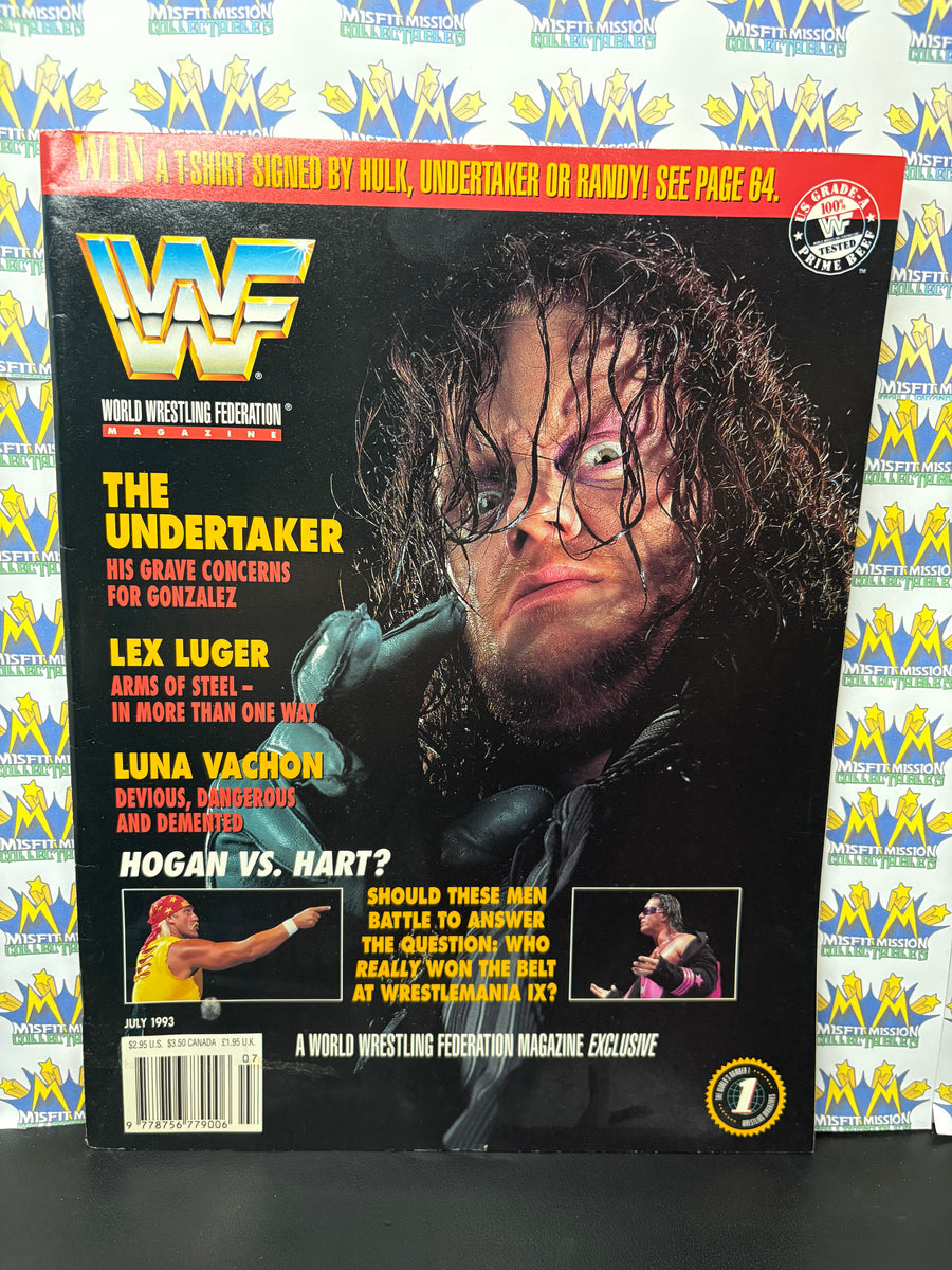 WWF Magazine July 1993 The Undertaker Cover – The Misfit Mission ...