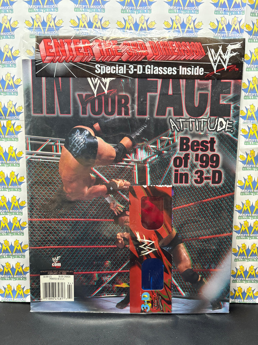 WWF WWE Magazine February 21 2000 In Your Face Attitude Best or 1999 i ...