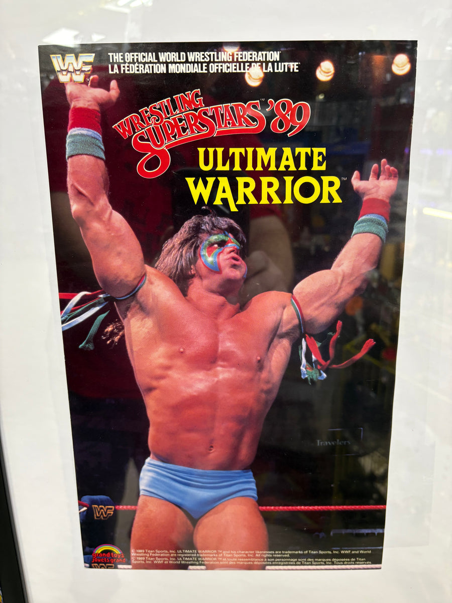 1989 WWE WWF LJN Ultimate Warrior Poster – The Misfit Mission Collectables
