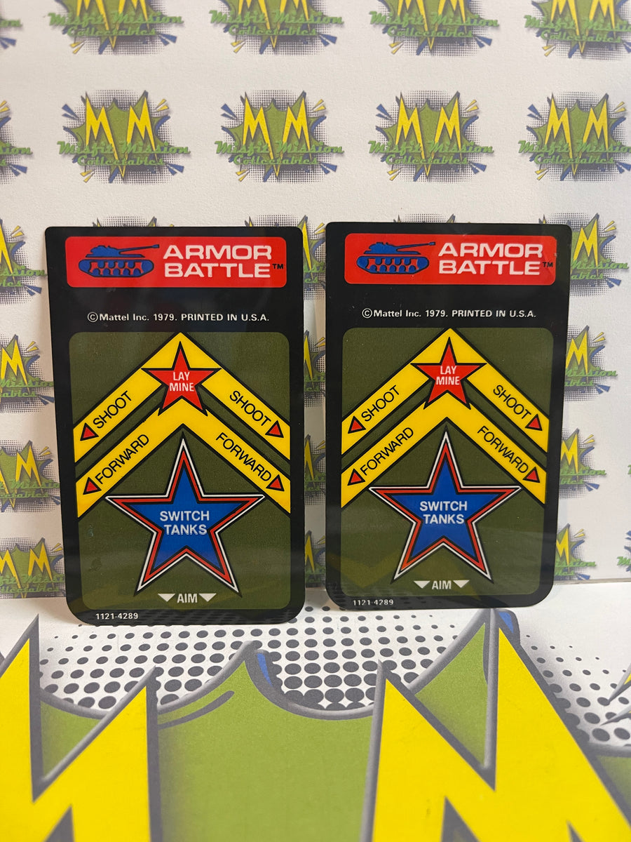 Vintage 1979 Mattel Intellivision Controller Overlay Armor Battle – The ...