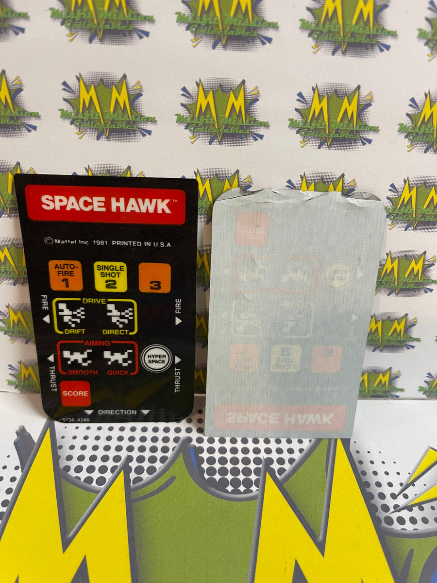 Vintage 1981 Mattel Intellivision Controller Overlay Space Hawk – The ...