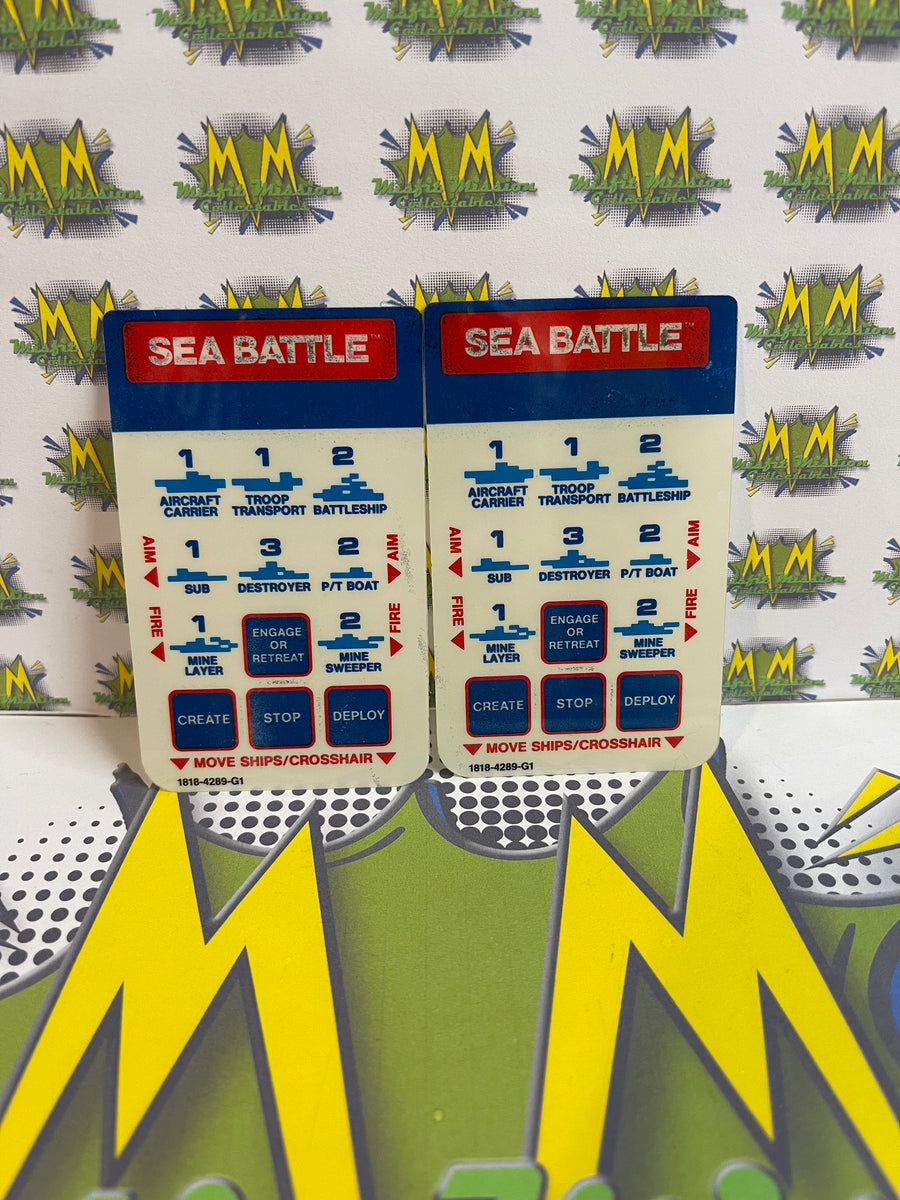 Vintage 1980 Mattel Intellivision Controller Overlay Sea Battle – The ...