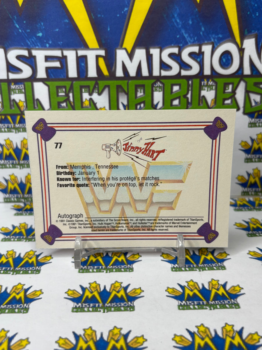1991 WWF Classic Games Jimmy Hart #77 Trading Card – The Misfit Mission ...