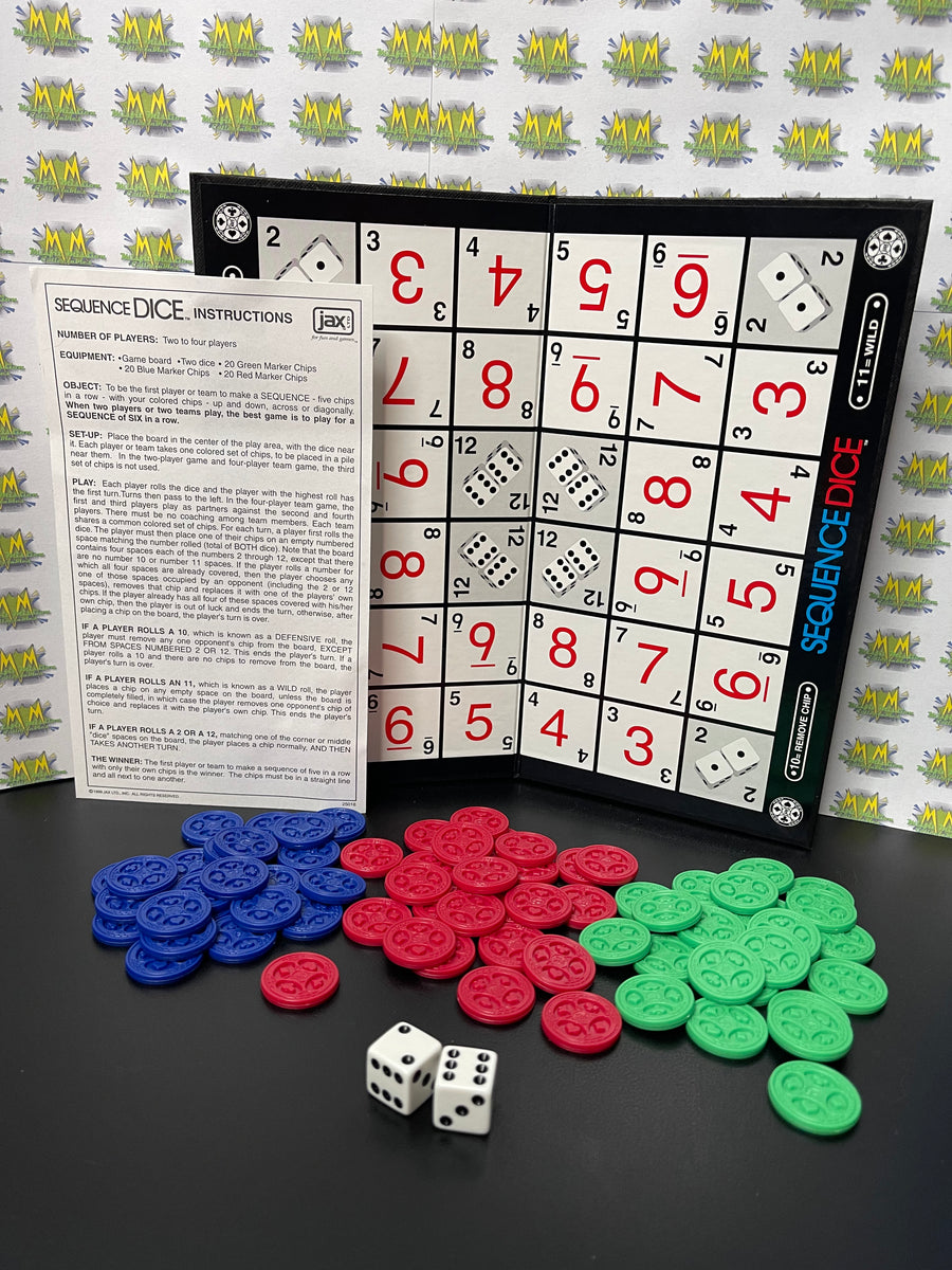 1999 Sequence Dice Board Game – The Misfit Mission Collectables