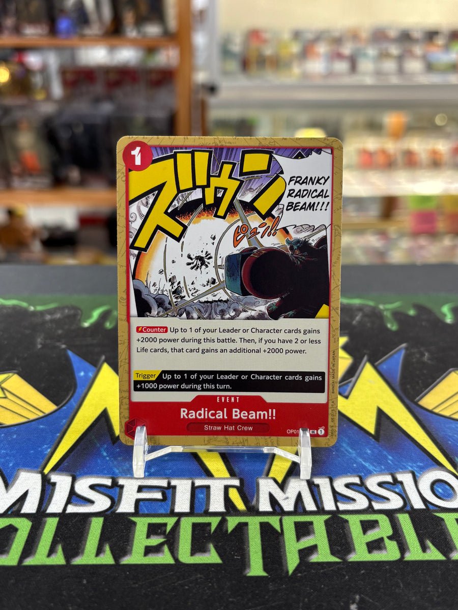 One Piece TCG Romance Dawn Radical Beam!! Trading Card – The Misfit ...