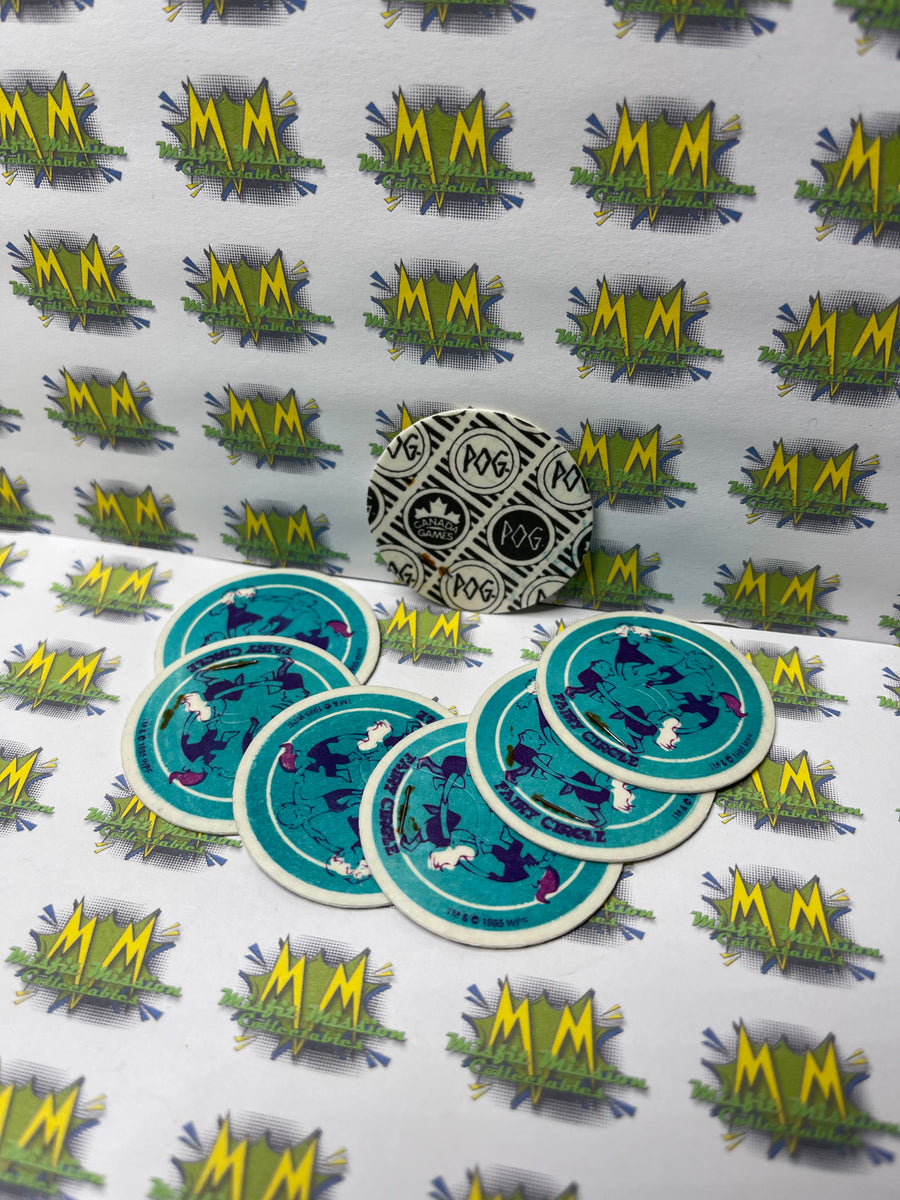1995 POGS Milk Caps Pack of 7 Party Circle – The Misfit Mission ...