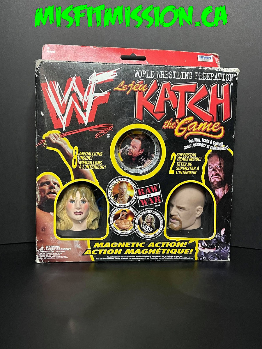 WWF/WWE Katch Sable and Stone Cold Steve Austin Heads 8 Medallions ins ...