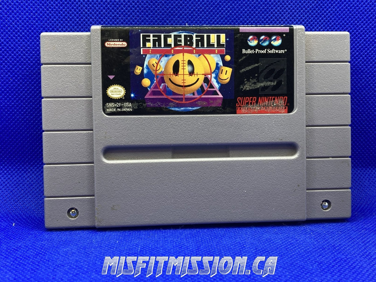 SNES Faceball 2000 – The Misfit Mission Collectables