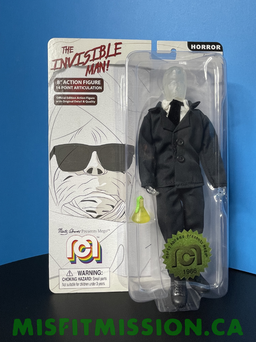 Mego 2018 The Invisible Man (New) – The Misfit Mission Collectables